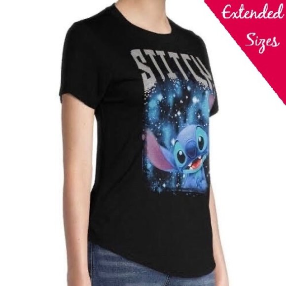 Disney | Tops | B2gf Disney Stitch Shiny Graphic Tee | Poshmark